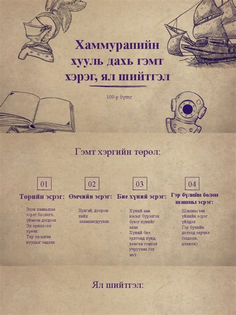 Хаммурапийн хууль дахь гэмт хэрэг ял шийтгэл Pdf