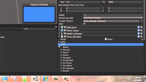 Unity 3d Gui Main Menu Script Youtube