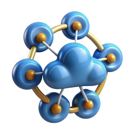 Illustration Network Cloud Computing Connections Data Centers 55551596 Png