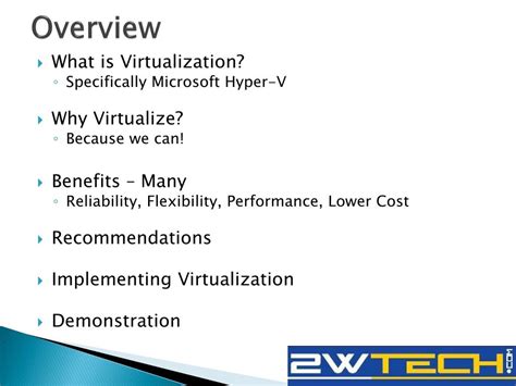 Ppt Virtualization With Windows Server 2008 Hyper V Powerpoint Presentation Id 6611234