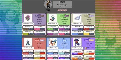 Pokemon Platinum Tips To Take Down The Elite Cynthia