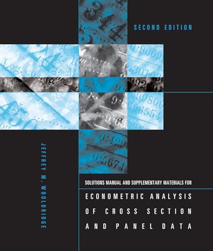 Econometric Analysis Of Cross Section And Panel Data Summary Of Key Ideas And Review Jeffrey M