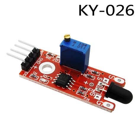 Ky 026 Flame Sensor Module Ir Sensor Detector For Temperature Detecting