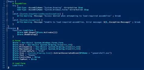 Windows Forms Powershell Gui Template Msendpointmgr