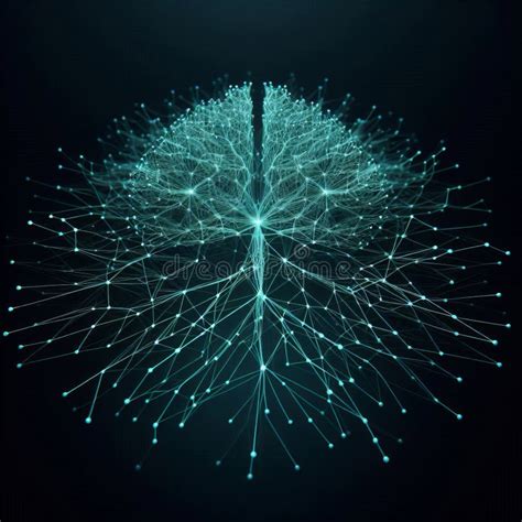 A Graphic Representation Of A Neural Network Or A Similar Structure Resembling The