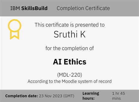 Sruthi K On Linkedin Excited To Share That Ive Just Completed The Ibm