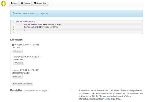 Privatebin Pastebin Alternative Für Vertrauliches Heise Online
