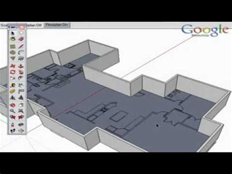 SketchUp And CAD Creating Walls Avi YouTube