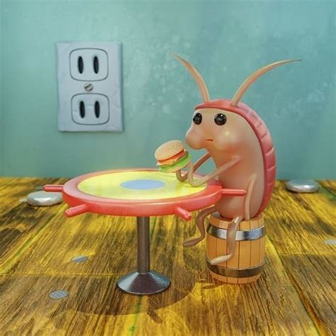 Cockroach Spongebob Art Toys 3d Model Cgtrader
