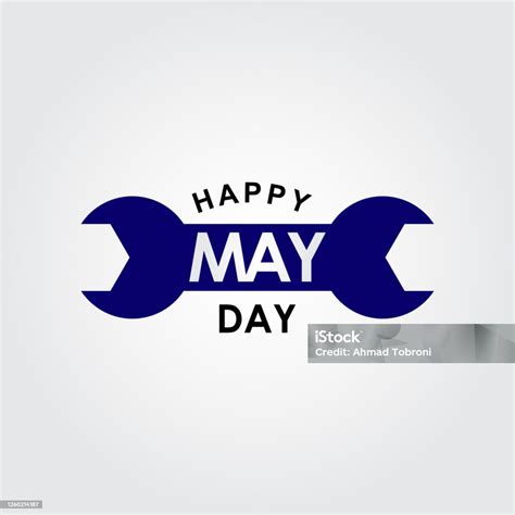 해피 메이 데이 로고 벡터 템플릿 디자인 일러스트레이션 5월에 대한 스톡 벡터 아트 및 기타 이미지 5월 Revolution 근로자의 날 Istock