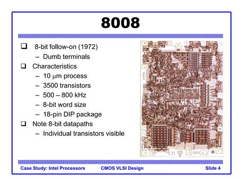 Introduction To CMOS VLSI Design Case Study On Intel Processors Ppt