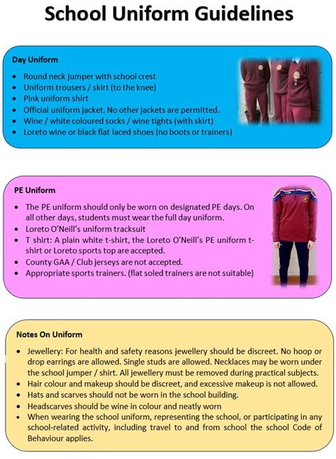 Uniform Loreto College Cavan