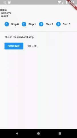 Horizontal Stepper In Flutter Issue Flutter Flutter Github