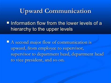 Communication Flows In An Organization