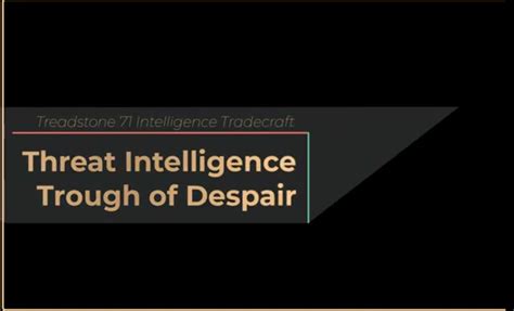 The Threat Intelligence Trough Of Despair The Cyber Shafarat Membership Only Site