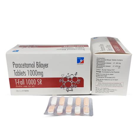 Paracetamol Bilayer Tab 1000 Sr Tablets