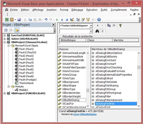 Autres Boîtes De Dialogue Intégrées Dans Microsoft Excel Vba