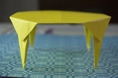 How To Make A Paper Table Easy Origami Table Making Instruction Artofit