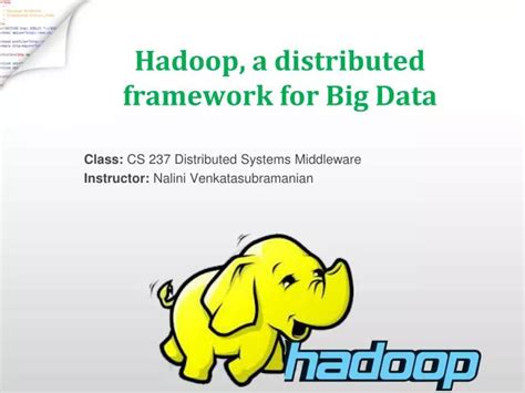 Ppt Hadoop A Distributed Framework For Big Data Powerpoint
