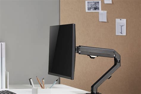 데스크테리어 라이트 모니터암 거치대 싱글 블랙화이트 오늘의집 쇼핑