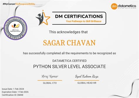 Sagar Chavan On Linkedin Silverlevelcertification Datametica