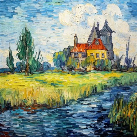 Vincent Van Goghs Style Wall Art Midjourney Prompt Promptbase