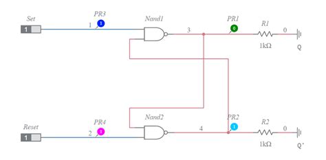 Nand S R Latch Multisim Live