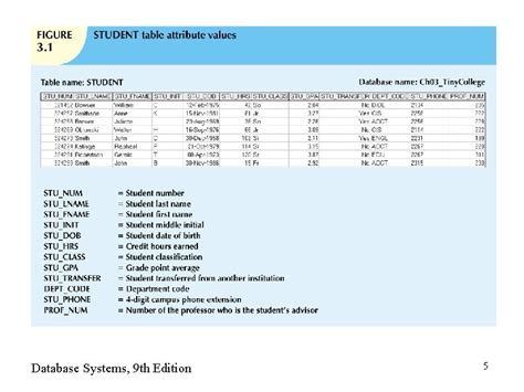 Fundamentals Of Database Chapter 2 Database Relationship Model