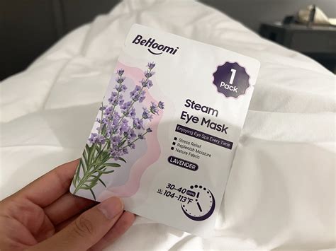 Review Behoomi Steam Eye Mask Lavender