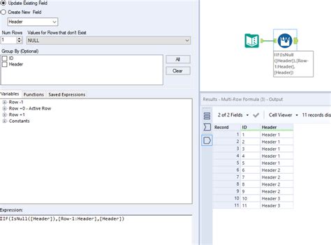 Solved Fill In Rows With Previous Row Value Alteryx Community