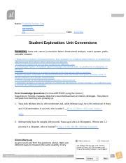 Unit Conversions Exploring Base Units Metric System And Course Hero