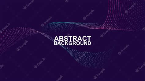 Premium Vector Dark Abstract Modern Background With Glowing Wavy Dots Shape Shiny Pink And