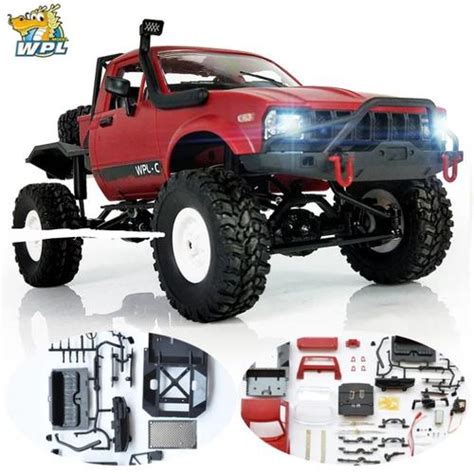 Jual Wpl C14k C 14k C14 K 1 16 Rc Kit Toys Rc Military Truck Kit Version Red Jakarta Barat