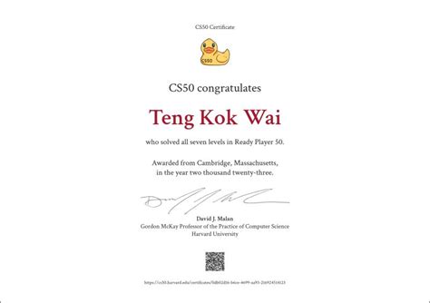 Kok Wai Walter Teng On Linkedin Ai Llm Promptengineering Cs50 Cs50duck