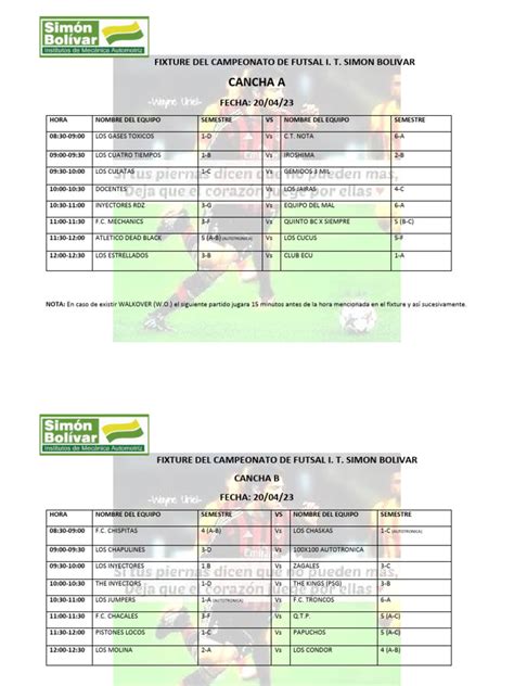 Fixture Pdf
