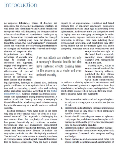 Cyber Risk Oversight2020 Key Principles And Practical Guidance For Corporate Boards By Nacd