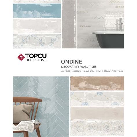 Topcu Ondine 3 In X 12 In Wall Tile All White Floorzz