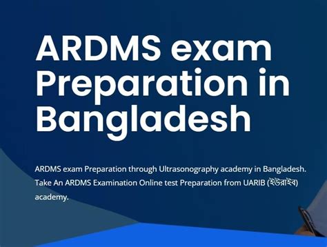 Introduction To Ardms Certification Examination