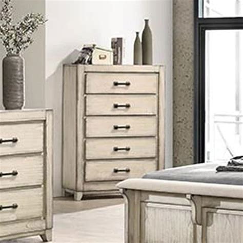 Ashland Chest Rustic White By New Classic Furniture Furniturepick