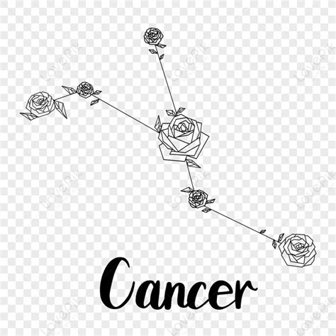 게자리 라인 일러스트 성상 도 화훼 창의 점성학 별자리 Png 일러스트 무료 다운로드 Lovepik