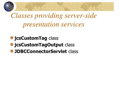 ppt xml based jdbc connector servlet framework powerpoint