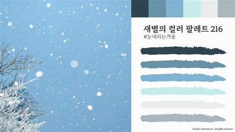 [powerpoint Color Palette Free Download] 새별의 컬러 팔레트 216 눈 내리는 겨울 Saebyeols Powerpoint Color