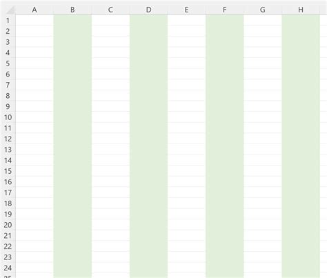 Alternate Column Colors In Excel With Example Psychological Statistics
