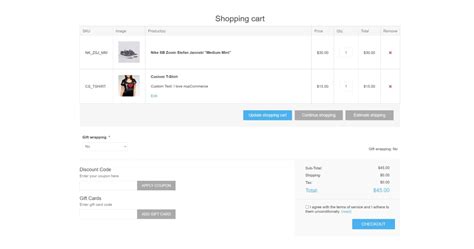Create And Configure The Aspnet Shopping Cart Nopcommerce
