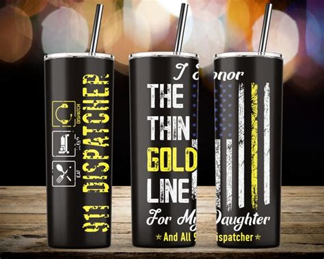 911 Dispatcher Tumbler Design 20oz Skinny Tumbler Etsy