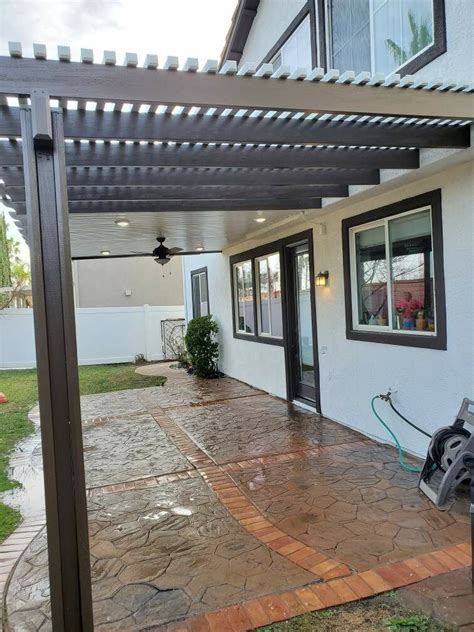 Our Patio Cover Installation Work Rain Drop Gutters And Patios