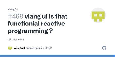 vlang ui is that functionial reactive programming · issue 468