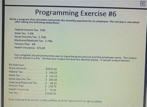 Solved Programming Exercise 6 Write A Program That