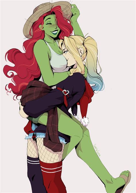 Harley Quinn And Poison Ivy Dc Comics Drawn By Lumieluna Danbooru