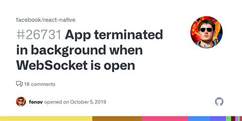 App Terminated In Background When Websocket Is Open · Issue 26731
